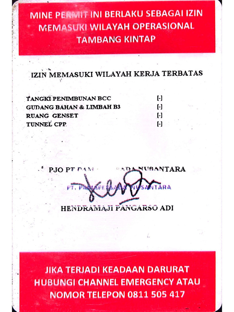 Mine Permit | PDF