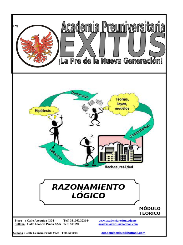 MODULO PREU RAZONAMIENTO LOGICO (Reparado) | PDF | Pensamiento | Proposición