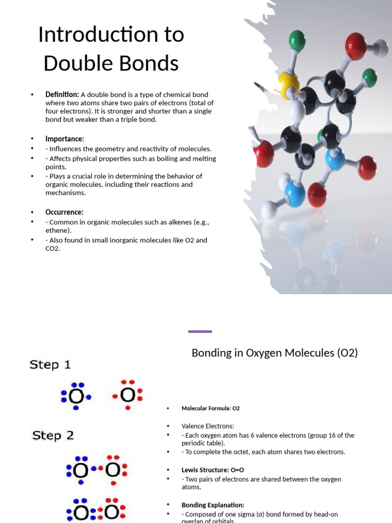 Understanding Double Bonds Presentation | PDF | Chemical Bond ...
