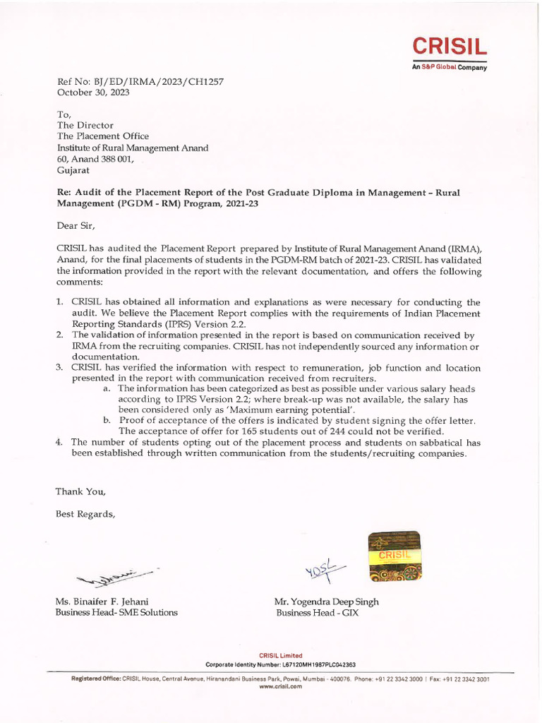 audited-placement-report-PGDM-2021-23-batch-final | PDF