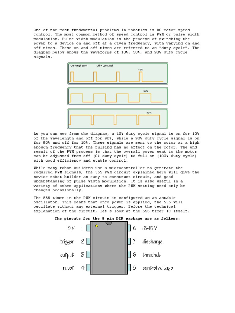 The Pinouts For The 8 Pin DIP Package Are As Follows | PDF | Electronic ...