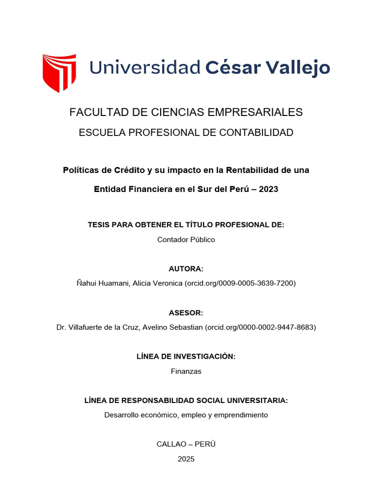 Ñahui HAV SD | PDF | Business | Rentabilidad sobre recursos propios