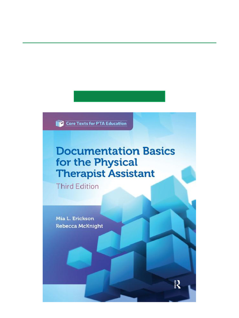 Documentation Basics For The Physical Therapist Assistant 3rd Edition Educational Ebook Download ...
