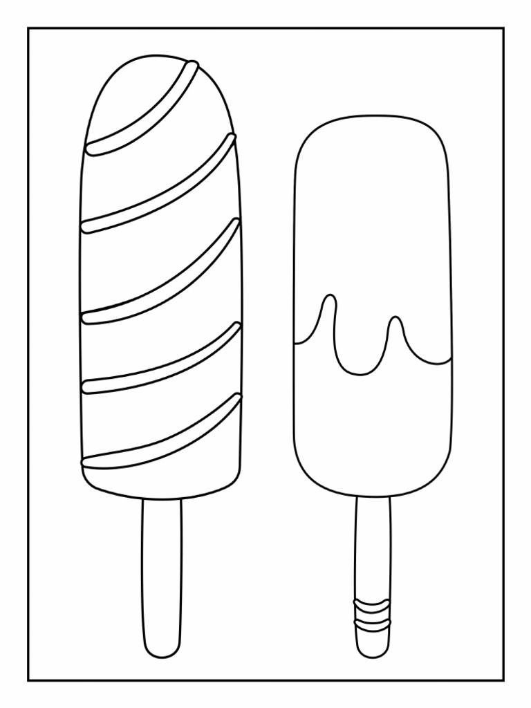 20 Ice-Cream Coloring Pages For Kids | PDF