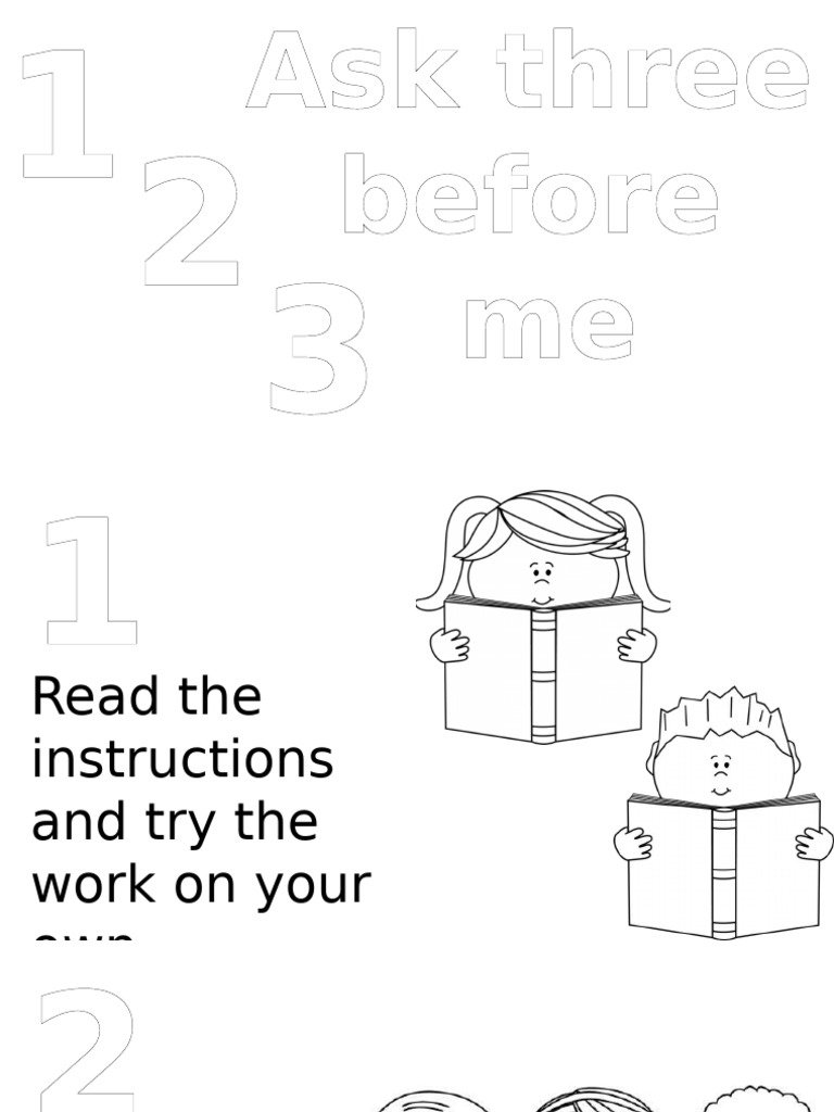 Ask 3 Before Me Poster | PDF