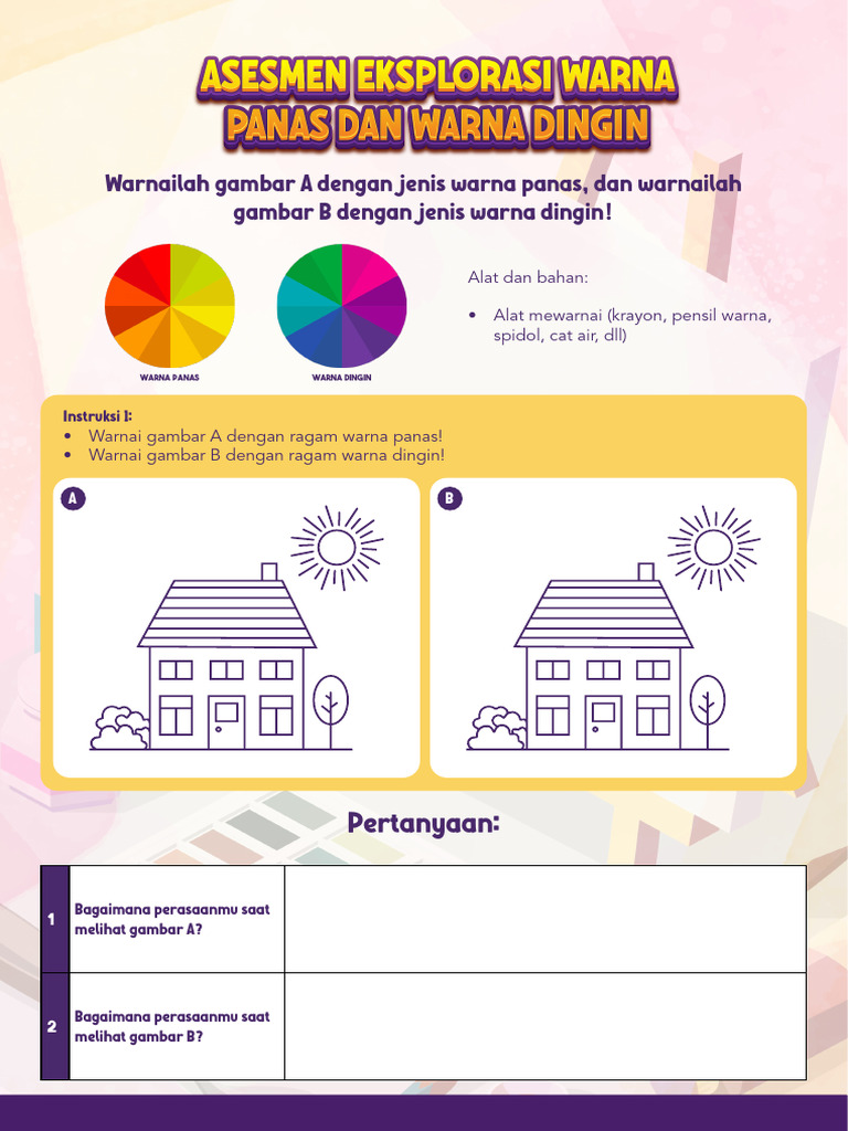 Asemen Eksplorasi Warna Panas Dan Warna Dingin' (1) | PDF