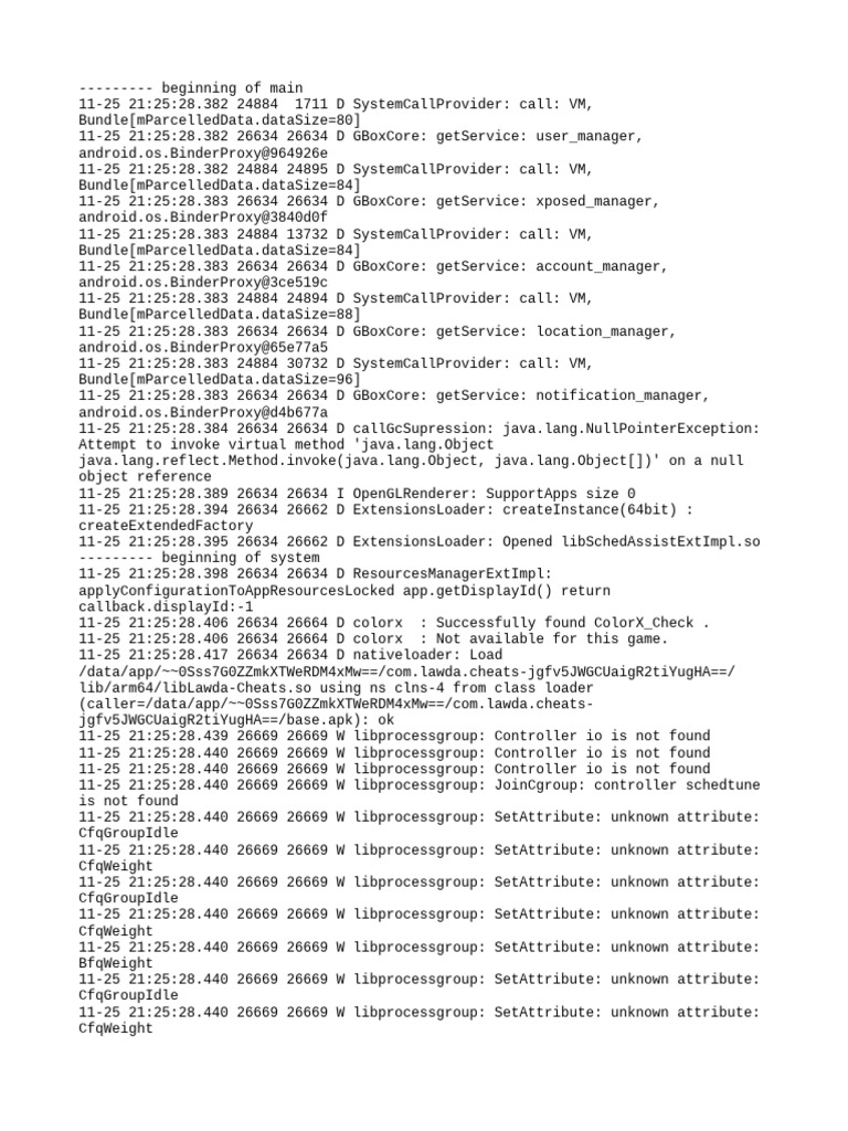 Com - Lawda.cheats Logcat | PDF | Java (Programming Language) | Computing