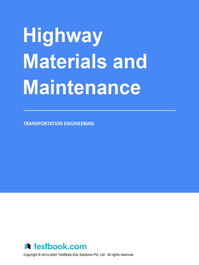 Highway Materials and Maintenance Guide | PDF | Road Surface | Road