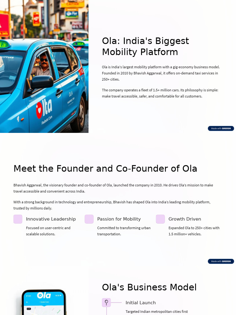 Ola Indias Biggest Mobility Platform | PDF | Marketing | Mobile App