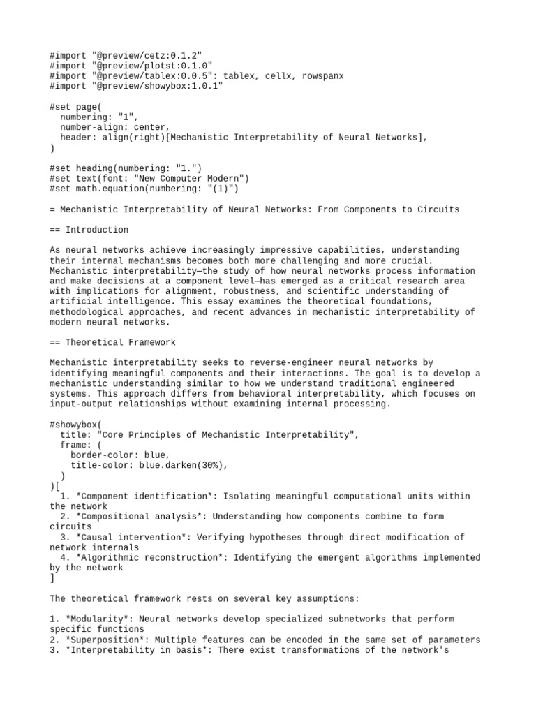 Mechanistic Interpretability Techniques | PDF | Attention | Cognitive ...