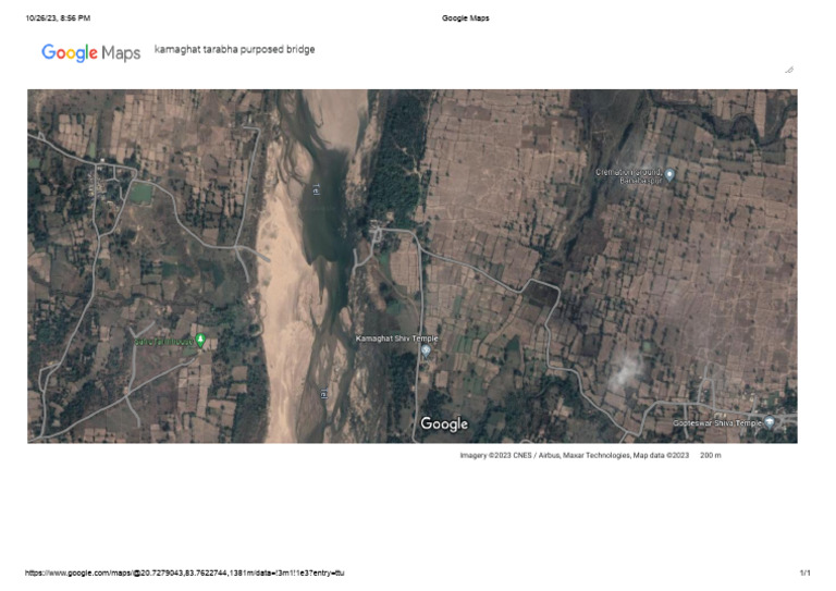 Google Maps Tarabha Bridge | PDF