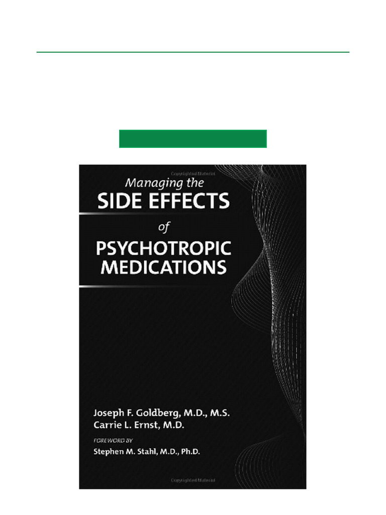 Managing The Side Effects of Psychotropic Medications Exclusive ...