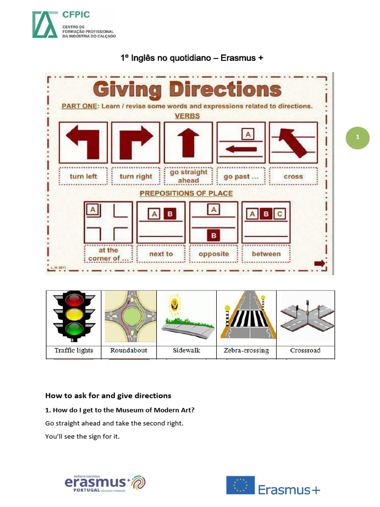Directions and Transport in English | PDF