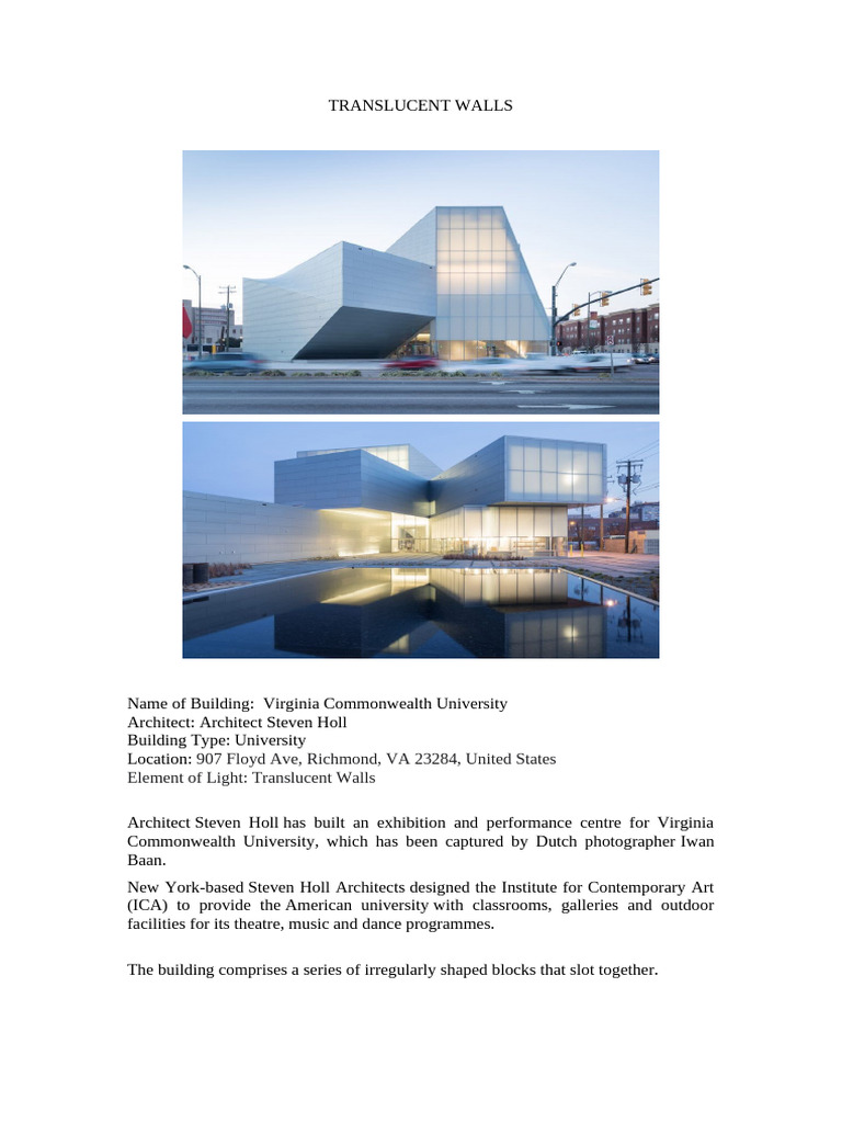 Translucent Walls | PDF