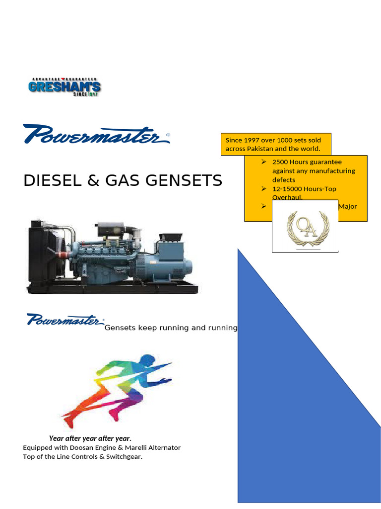 Diesel & Gas Gensets Overview | PDF