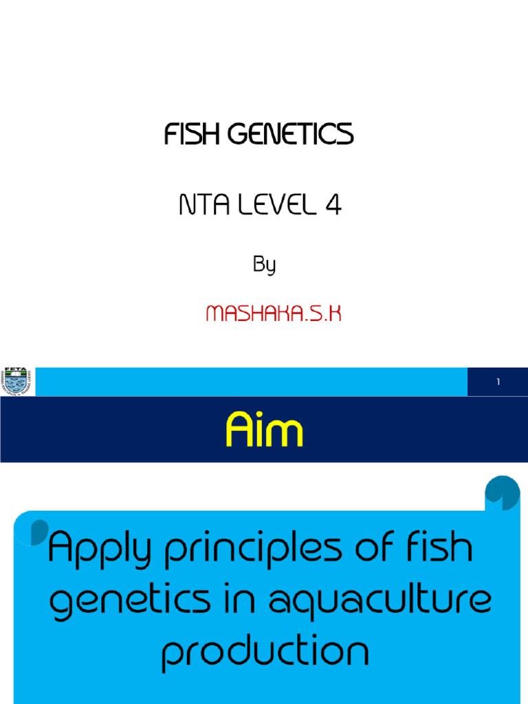 BTCAQ 2022fish Genetics & Breeding | PDF