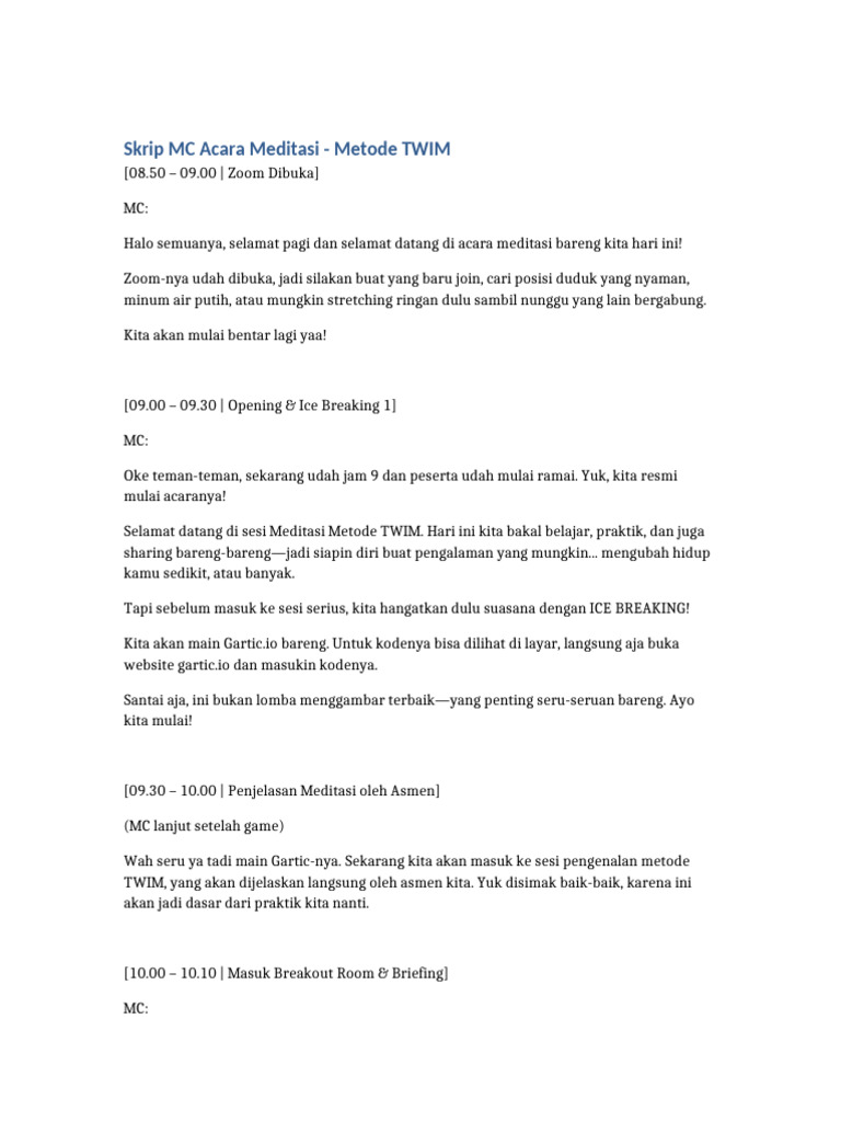 skrip_mc_meditasi | PDF