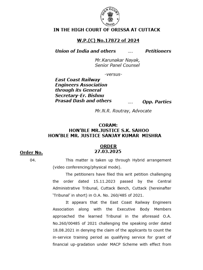 MACP_ HIGH COURT_JUDGEMENT_27-3-2025 | PDF | Separation Of Powers | Courts