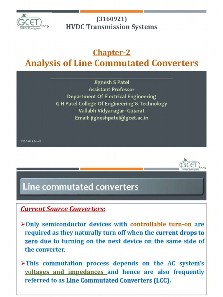 APY Chapter-2 - Analysis of Line Commutated Converters | PDF
