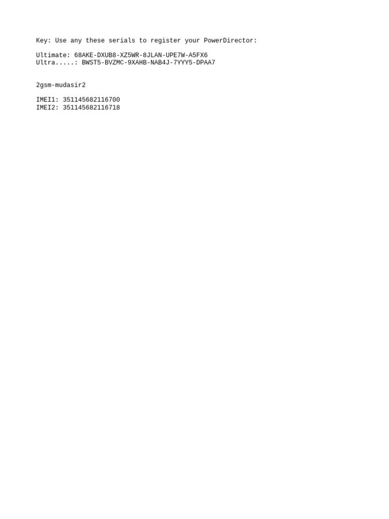 CyberLink PowerDirector Serial Key | PDF