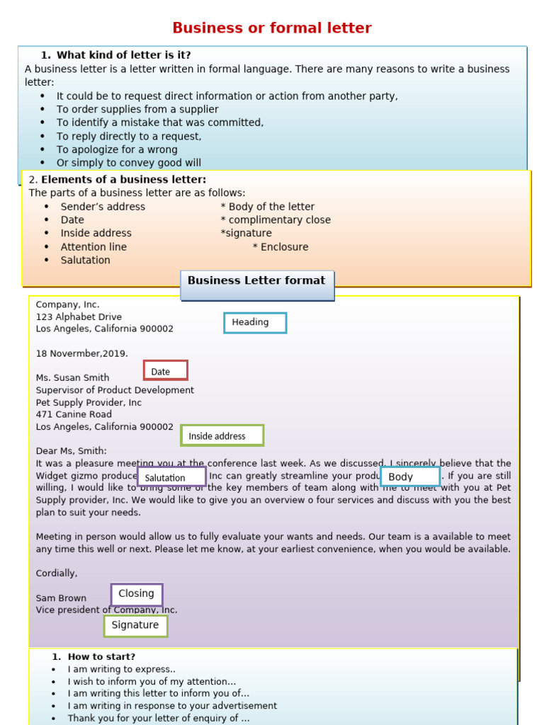 Business or Formal Letter | PDF