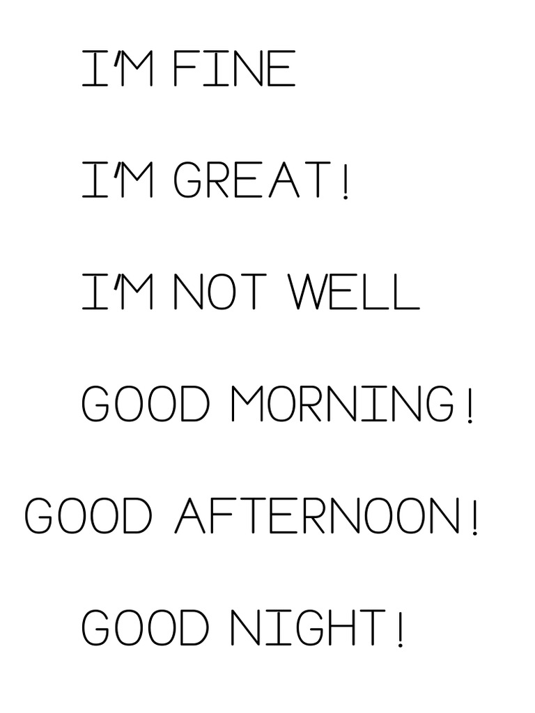 Greetings Words | PDF