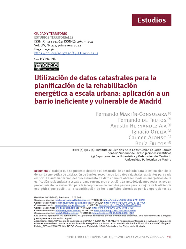 Utilizacion de Datos Catastrales para La | PDF