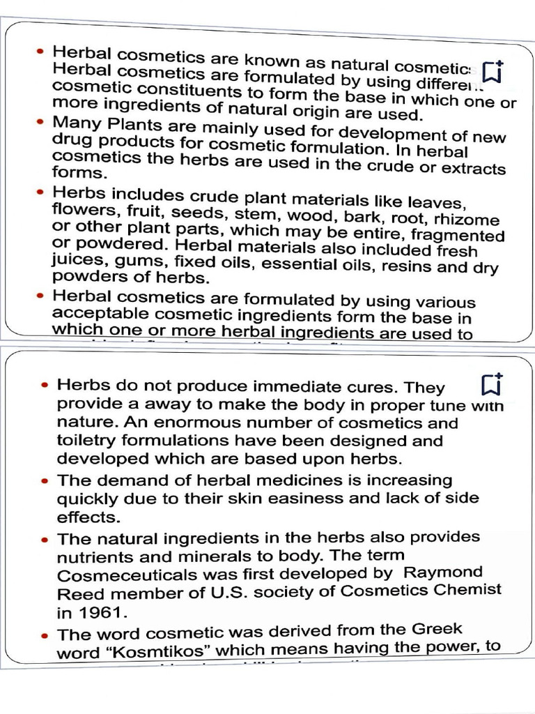 herbal cosmetics | PDF