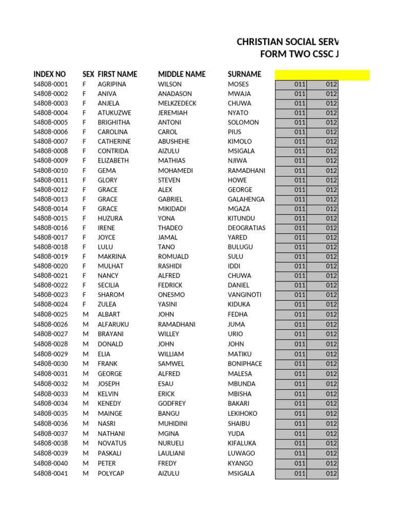 Fii CSSC Joint Examination Reg Cand Template (1) - 025330 | PDF