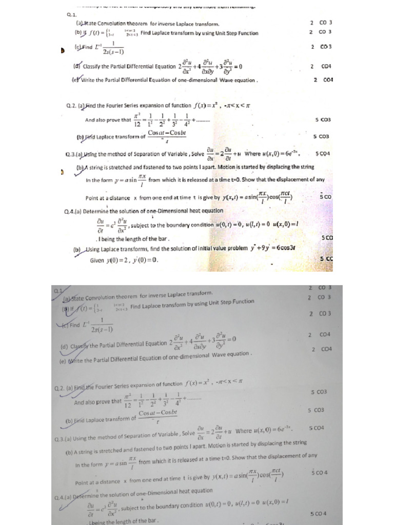 Unit 3 and 4 PYQs AM-II | PDF