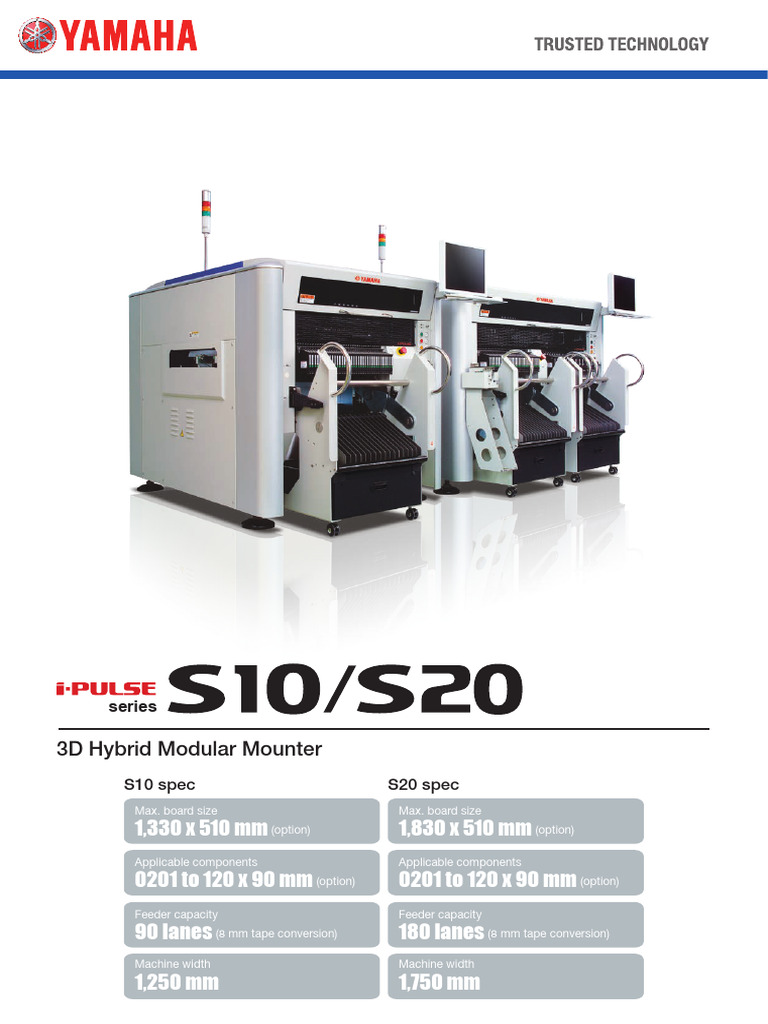 Yamaha Datasheet S10 S20 EN | PDF | Manufactured Goods | Equipment