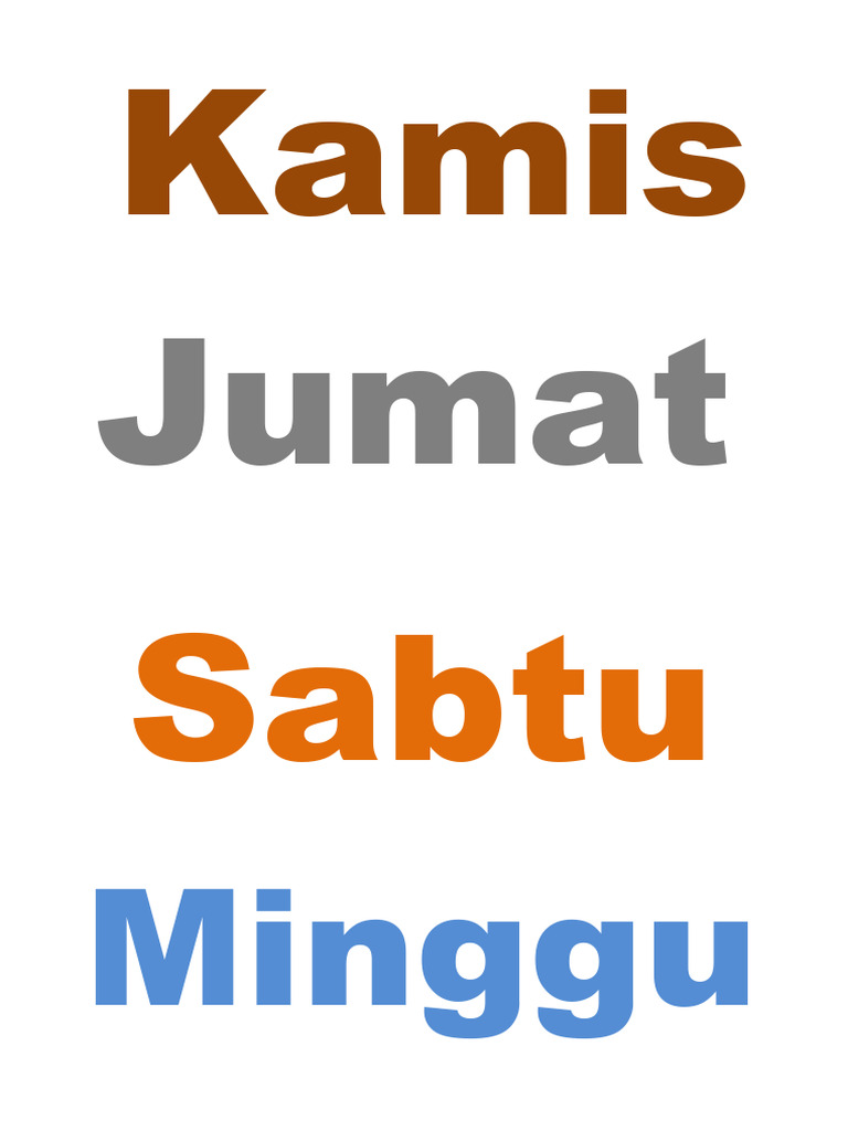 Nama Hari | PDF