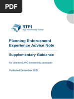 Rtpi Ep Apc Guidance June 2019 | PDF | Experience | Policy