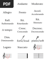 Basic Tempo Markings | PDF | Tempo | Classical Music