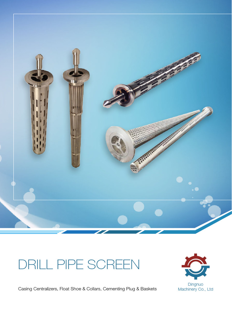 Drill Pipe Screen Catalog | PDF | Pipe (Fluid Conveyance) | Casing ...