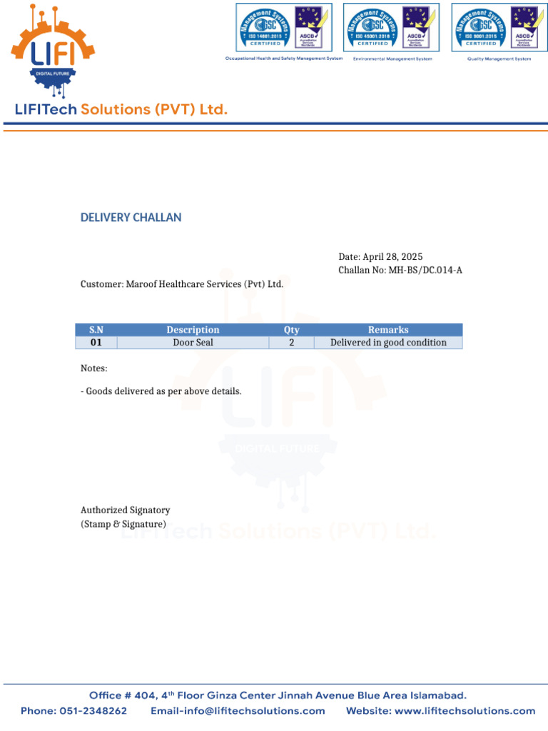 Delivery_Challan | PDF
