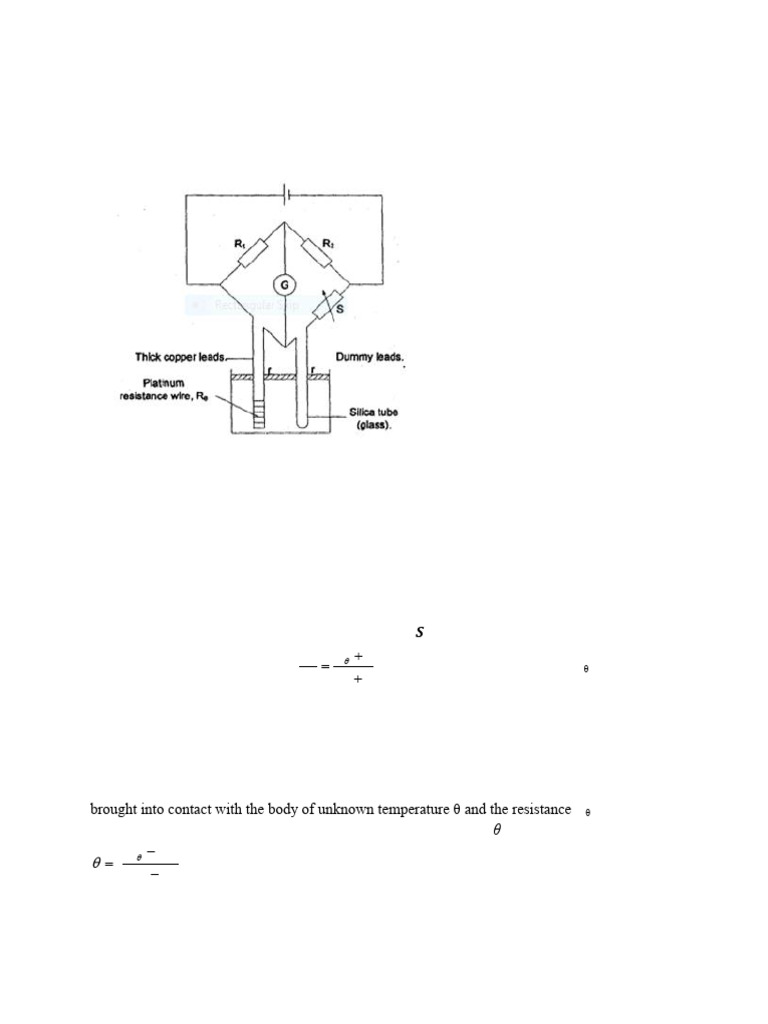 Platinum Resistance Thermometer Overview | PDF | Temperature | Thermometer