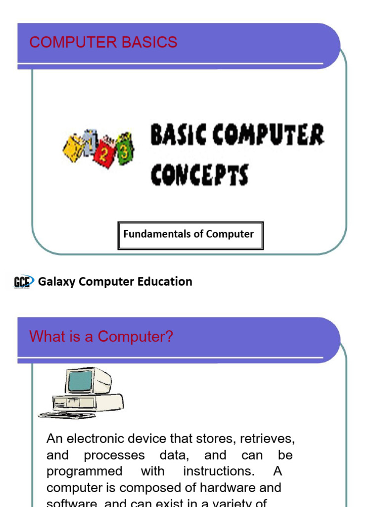 Fundamentals of Computers | PDF | Random Access Memory | Computer Hardware