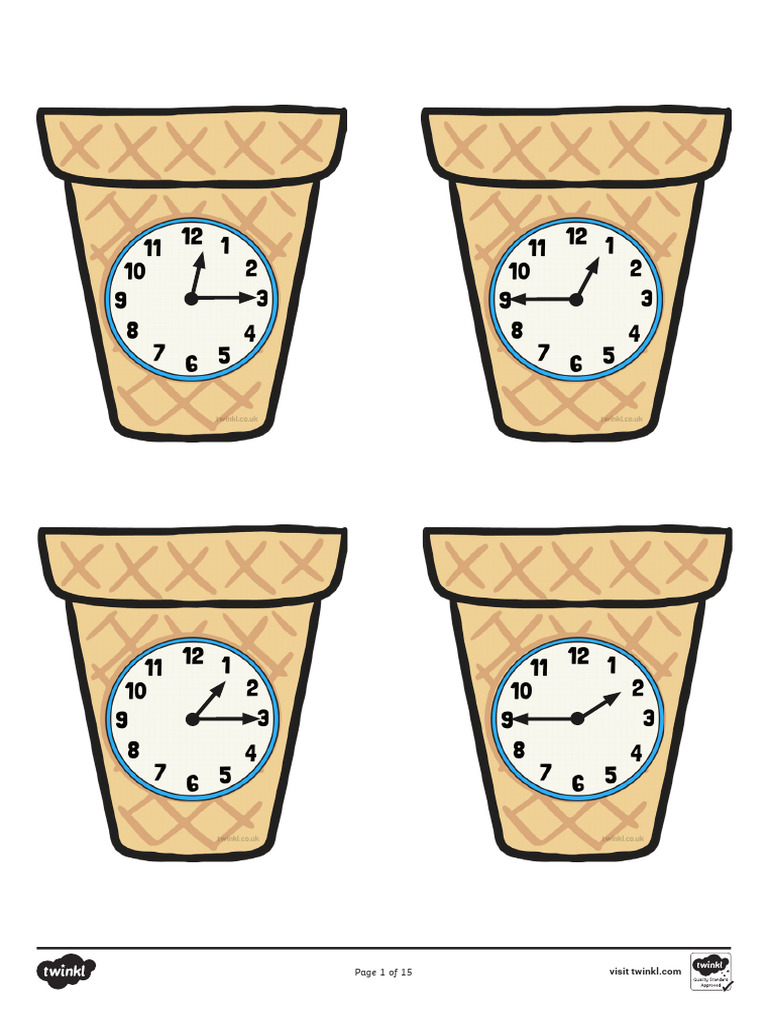 t-n-5529-telling-the-time-ice-cream-cone-quarter-to-and-quarter-past ...