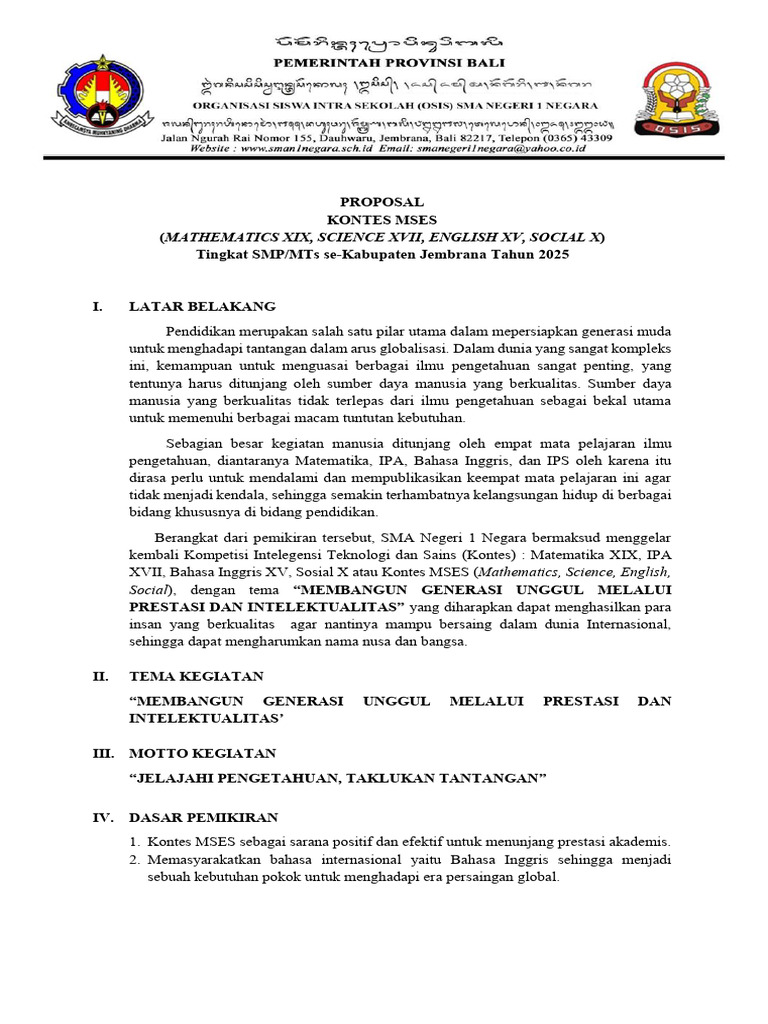 Proposal Mses 2025 | PDF