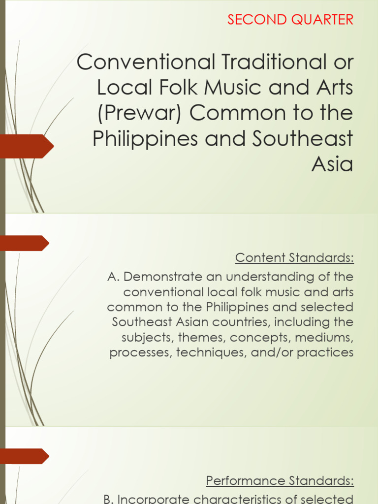 Conventional Traditional or Local Folk Music and Arts | PDF | Southeast ...