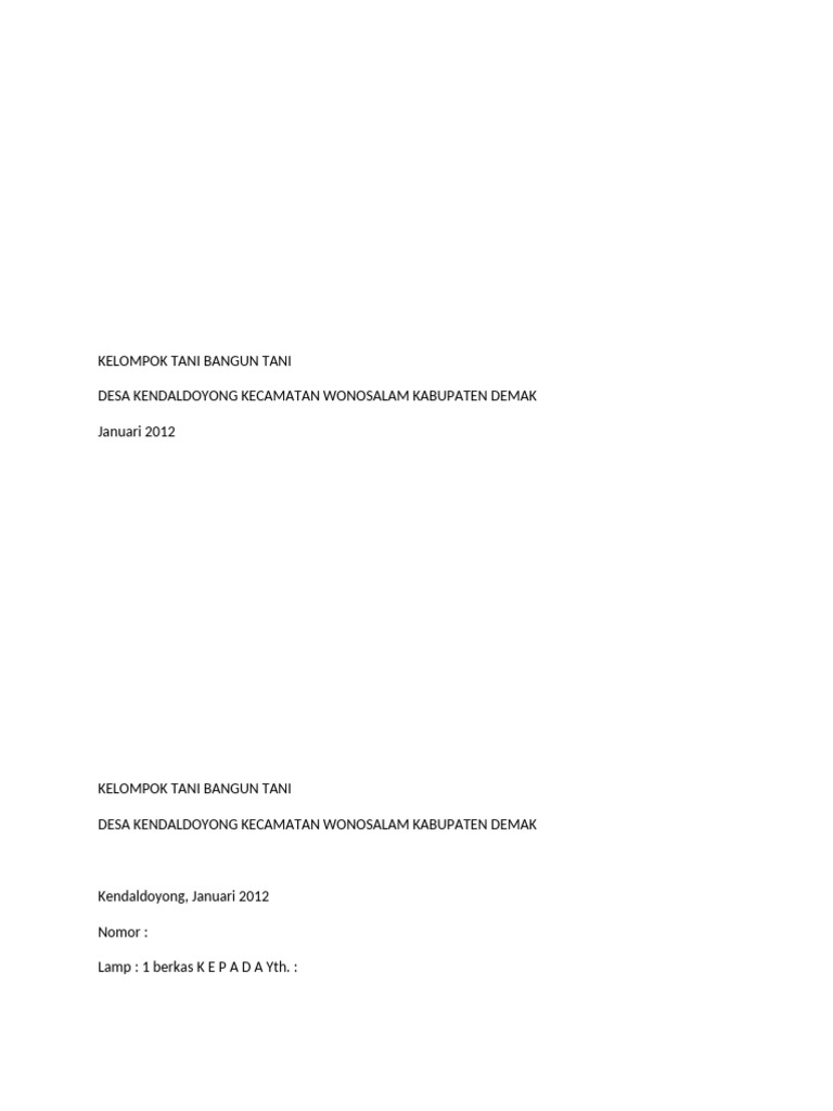 Kelompok Tani Baru | PDF