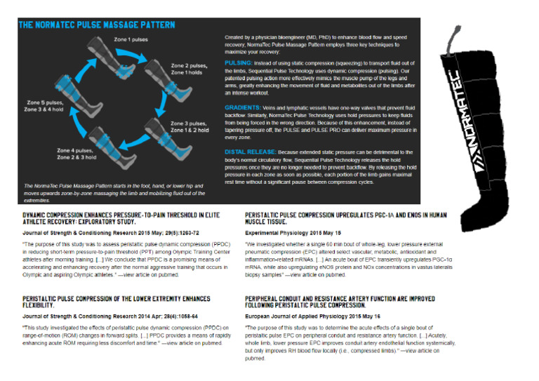 NormaTec Pulse Massage Pattern | PDF