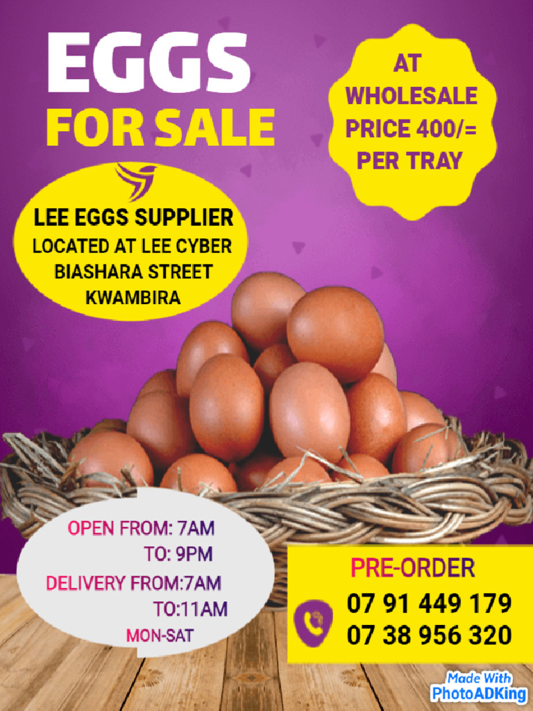 LEE Updated Fresh Egg Flyer Template | PDF