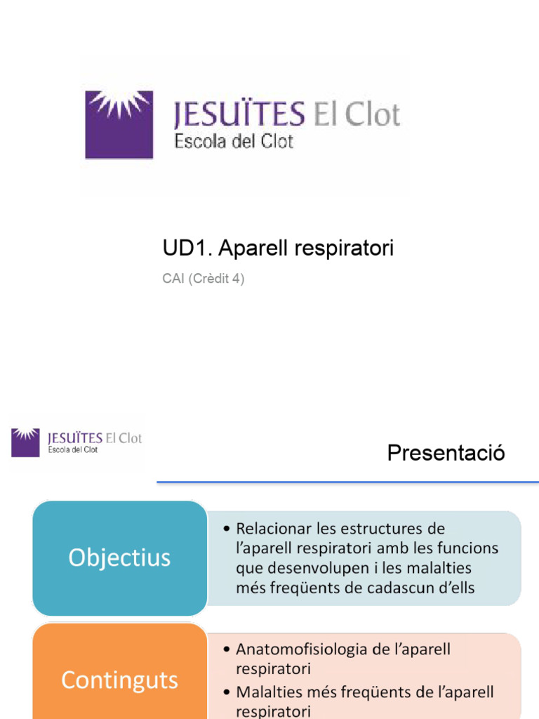 C04 UD1 Anatomofisiologia Aparell Respiratori | PDF