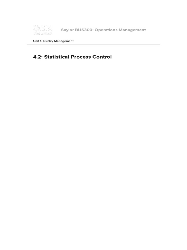 Statistical Process Control - Saylor BUS300 - Operations Management ...