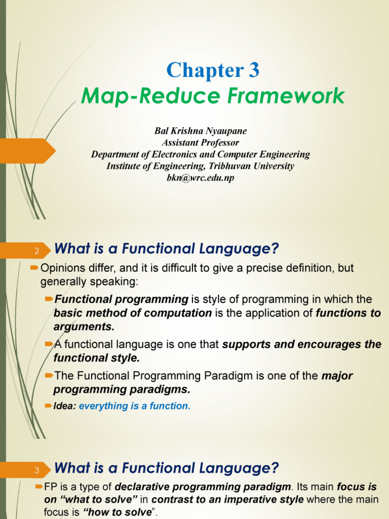 Chapter - 3 - Map-Reduce Framework | PDF