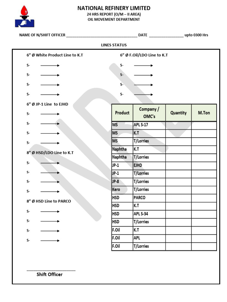 24 Hrs Sheet of O-M-II | PDF