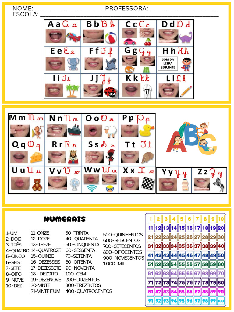 Material de Apoio 1º AO 5º | PDF
