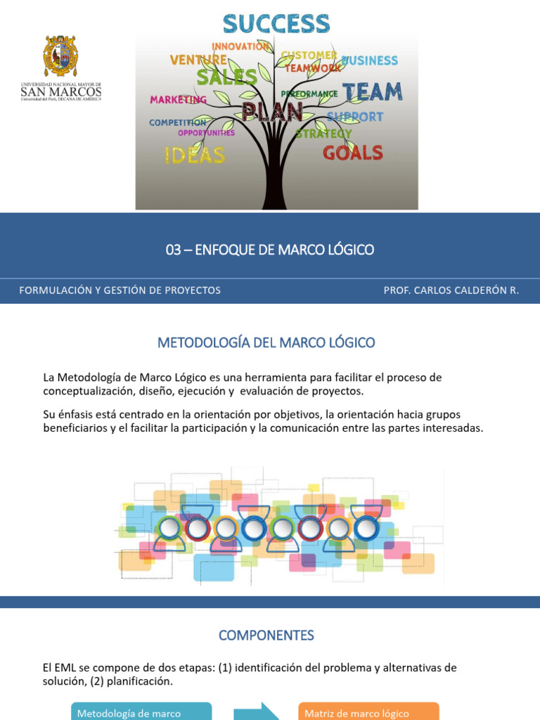 Proyectos - 03 Enfoque del marco lógico | PDF